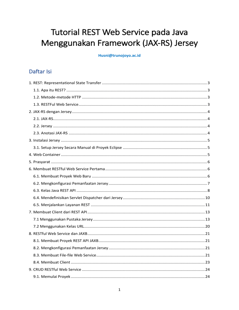 Tutorial REST Web Service Pada Java Menggunakan